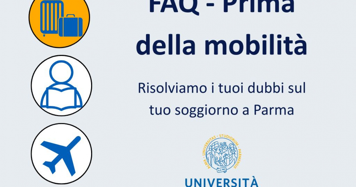 FAQ - Prima della mobilità | Università degli studi di Parma